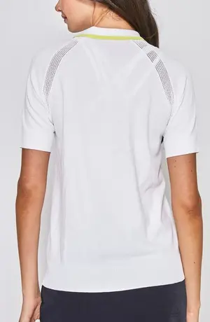 L'ETOILE SPORT Zip Front Knit Polo