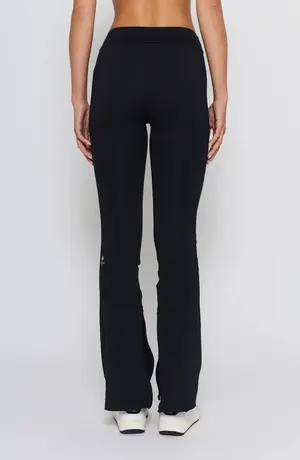 L'ETOILE SPORT Split Hem Panel Pants - Black