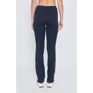 L'ETOILE SPORT Split Hem Panel Pants - Navy