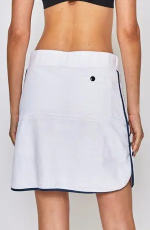 L'ETOILE SPORT Side Snap Skort - White