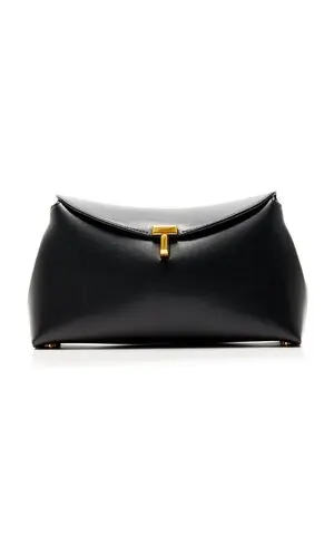 TOTEME T-lock Clutch - Black