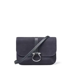 ASPINAL OF LONDON Bella Crossbody Bag In Dark Nubuck