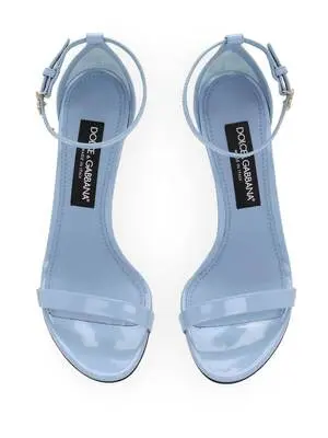 Dolce & Gabbana Keira Leather Sandals - Blue