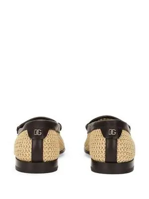 Dolce & Gabbana Raffia Loafers