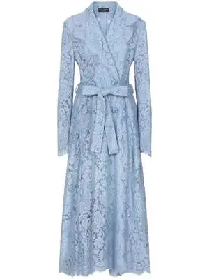 Dolce & Gabbana Dna Cordonetto-lace Trench Coat