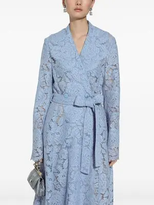 Dolce & Gabbana Dna Cordonetto-lace Trench Coat