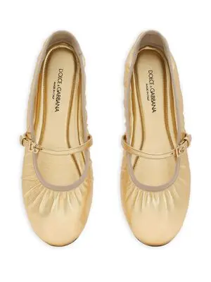 Dolce & Gabbana Dna Leather Ballerina Shoes