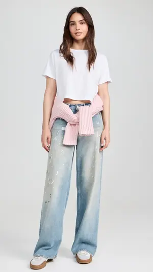 Sold Out NYC Cropped Perfect Tee - White