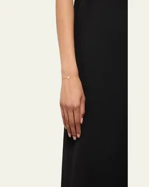JENNIFER MEYER 18k Yellow Mini Clover Chain Bracelet