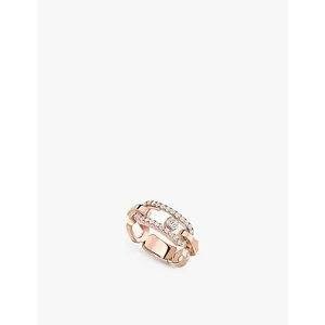 Messika Move Link Diamond Ring - Pink Gold