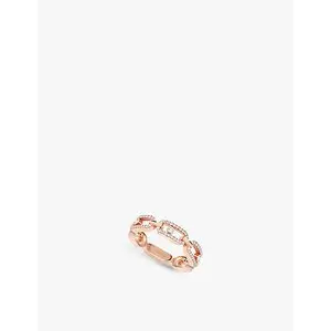 Messika Move Link Pavé Diamond Ring - Pink Gold