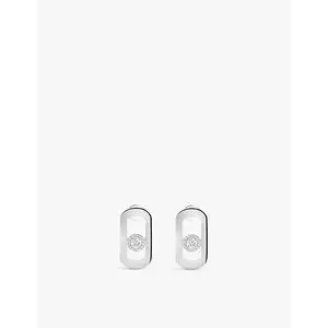 Messika So Move 18ct Gold And 0.23ct Diamond Earrings - White Gold