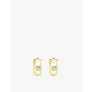 Messika So Move 18ct Gold And 0.23ct Diamond Earrings - Yellow Gold