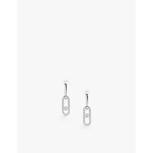 Messika 18ct Gold And 0.85ct Diamond Earrings - White Gold