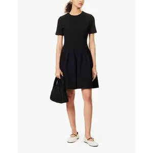 CFCL Hypha Round-neck Ribbed Knitted Mini Dress