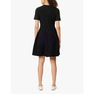 CFCL Hypha Round-neck Ribbed Knitted Mini Dress
