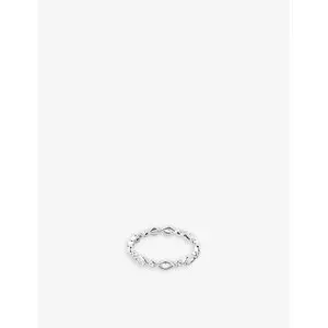 ASTRID & MIYU Navette Rhodium-plated Ring - Silver