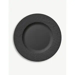VILLEROY & BOCH Manufacture Rock Porcelain Dinner Plate 27cm - Black