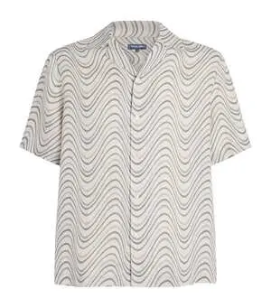 Frescobol Carioca Linen Roberto Shirt - Blue