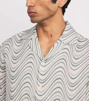 Frescobol Carioca Linen Roberto Shirt - Blue