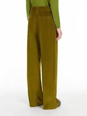 Max Mara Wide-leg Velvet Trousers