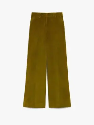 Max Mara Wide-leg Velvet Trousers