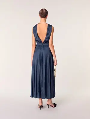 Maje Pleated Maxi Dress