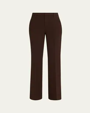 Vince Mid-rise Tailored Flare Pants - Deep Espre