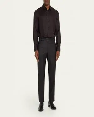 Giorgio Armani Solid Formal Tuxedo Pants