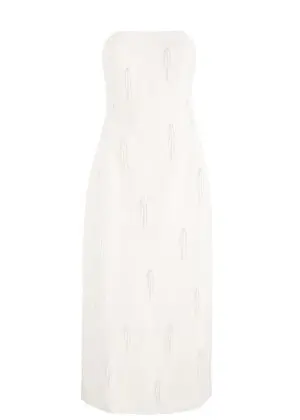 Oddmuse Embellished Strapless Midi Dress