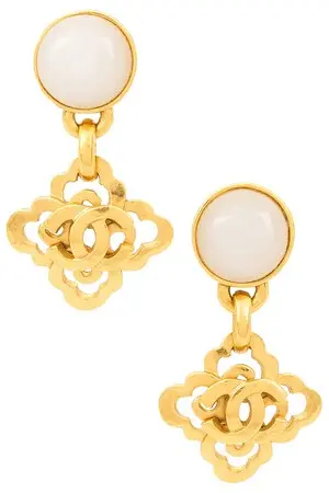Chanel 1997 Coco Mark Clip-on Earrings