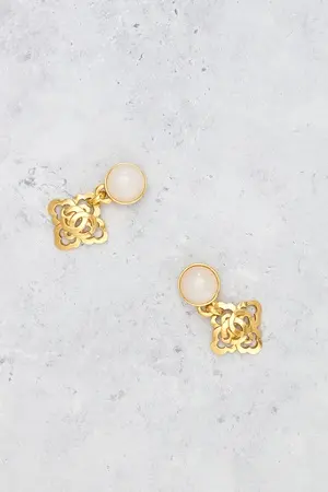 Chanel 1997 Coco Mark Clip-on Earrings