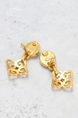 Chanel 1997 Coco Mark Clip-on Earrings