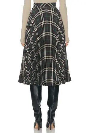 Burberry Pleated Midi Skirt