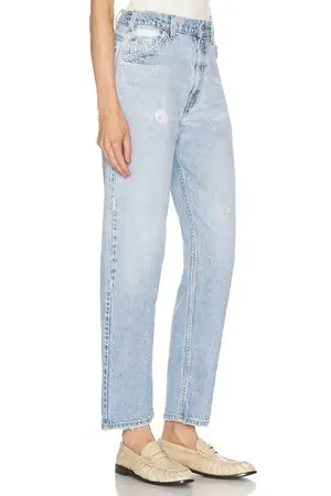 ALIGRACE Classic Relaxed Customs Straight Jeans In Denim - Light