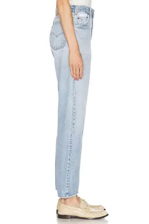 ALIGRACE Classic Relaxed Customs Straight Jeans In Denim - Light