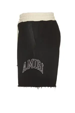 Amiri Vintage Collegiate Short In Black - 50% Off | Editorialist