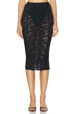 Fleur Du Mal Black Wash Skirts