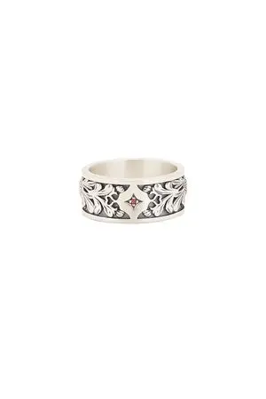 SERGE DENIMES Kabuto Ring In Metallic