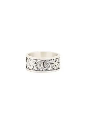 SERGE DENIMES Kabuto Ring In Metallic