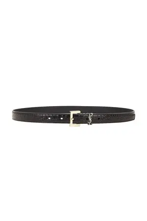 Saint Laurent Leather Belt - Fondente