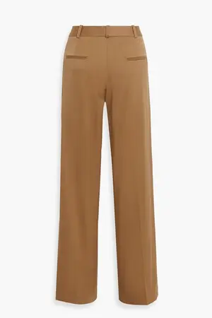 Another Tomorrow Wool-blend Straight-leg Pants - Light Brown