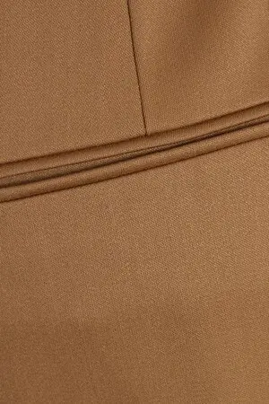 Another Tomorrow Wool-blend Straight-leg Pants - Light Brown