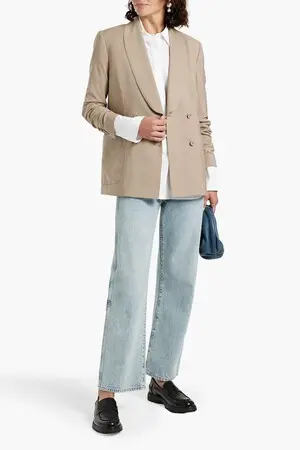 Officine Générale Johanne Double-breasted Wool Blazer