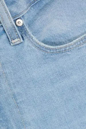 Paige Harper High-rise Wide-leg Jeans - Light Denim
