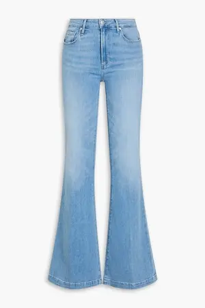 Paige Genevieve Mid-rise Flared Jeans