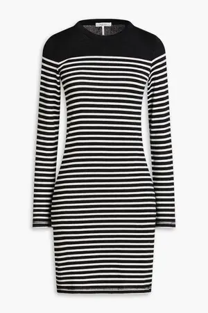 Rag & Bone Striped Stretch-jersey Mini Dress