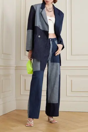 MARQUES' ALMEIDA Rem'ade Double-breasted Denim Blazer