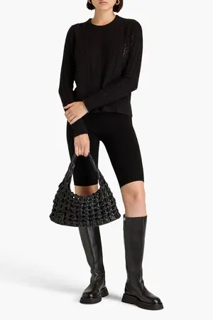 Autumn Cashmere Cable-knit Cashmere Sweater - Black