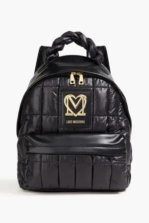 Moschino Quilted Shell Backpack In Black - 70% Off  display picture 1